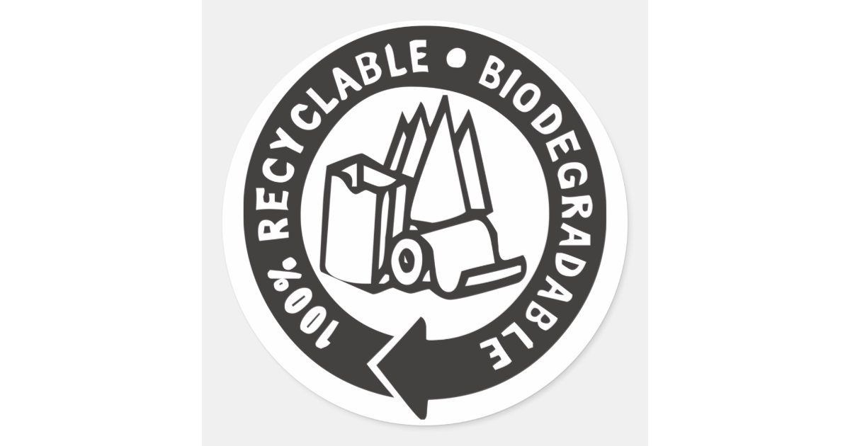 Biodegradable Stickers | Zazzle