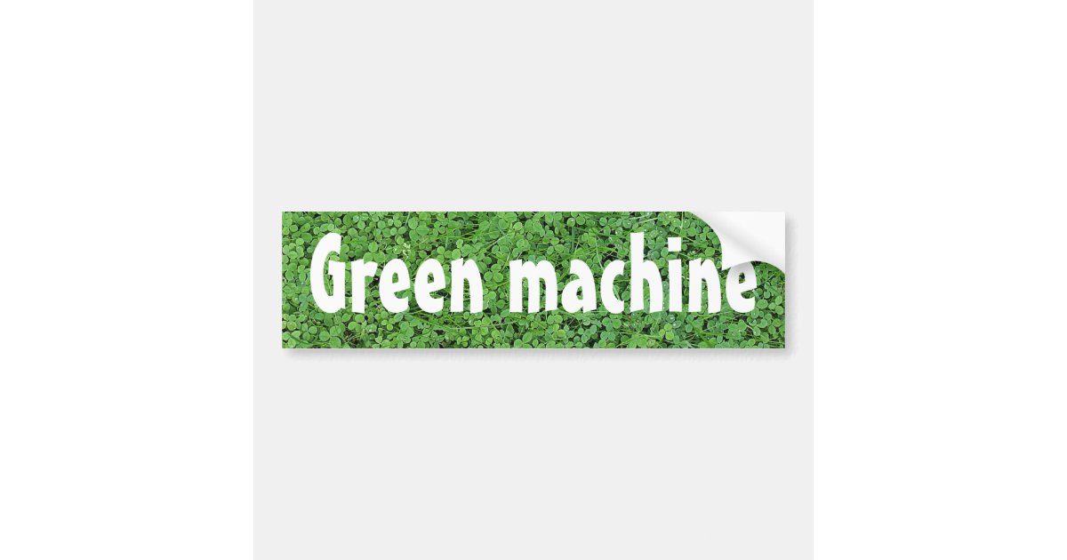 Biodiesel Powered Green Machine Bumper Sticker | Zazzle
