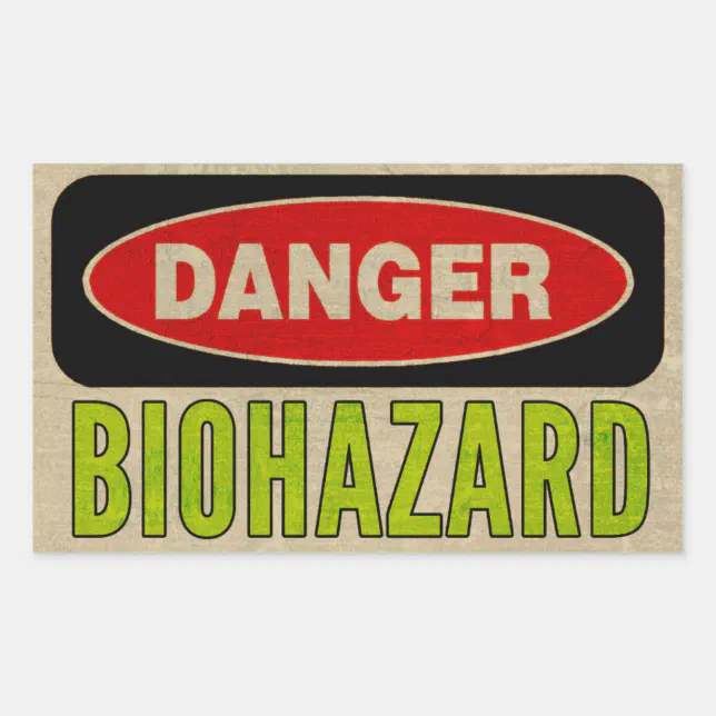 Biohazard Danger Stickers | Zazzle