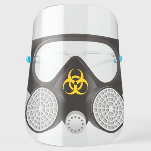 Biohazard Icon Face Shield | Zazzle