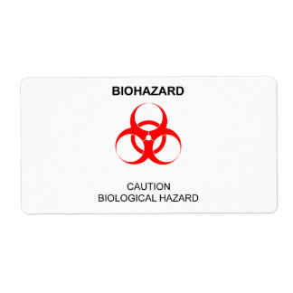 Biohazard Shipping, Address, & Return Address Labels | Zazzle