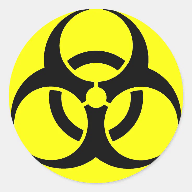 Biohazard! Sticker | Zazzle