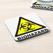 Biohazard Symbol Drink Coaster | Zazzle