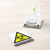 Biohazard Symbol Drink Coaster | Zazzle