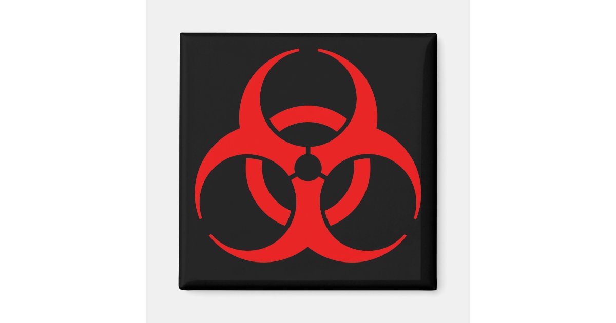 Biohazard Symbol Magnet | Zazzle