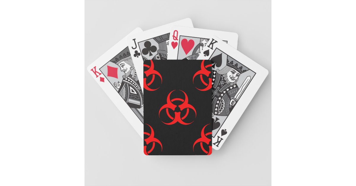 Biohazard Symbol Playing Cards | Zazzle.com