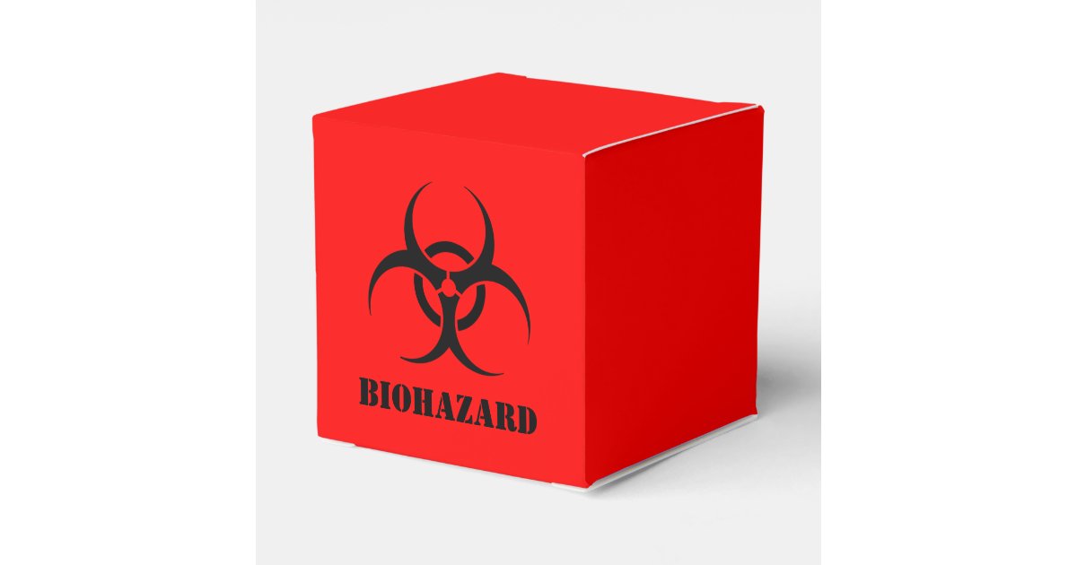 BIOHAZARD Symbol Warning Halloween Props Favor Boxes | Zazzle