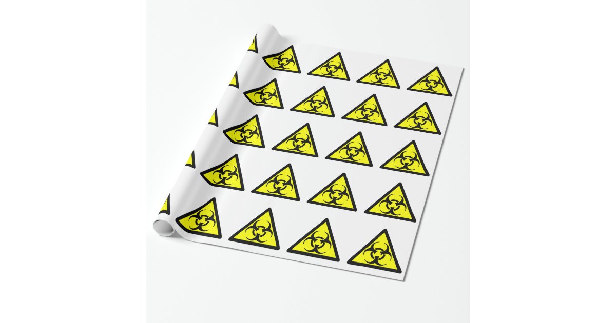 Biohazard Symbol Wrapping Paper | Zazzle