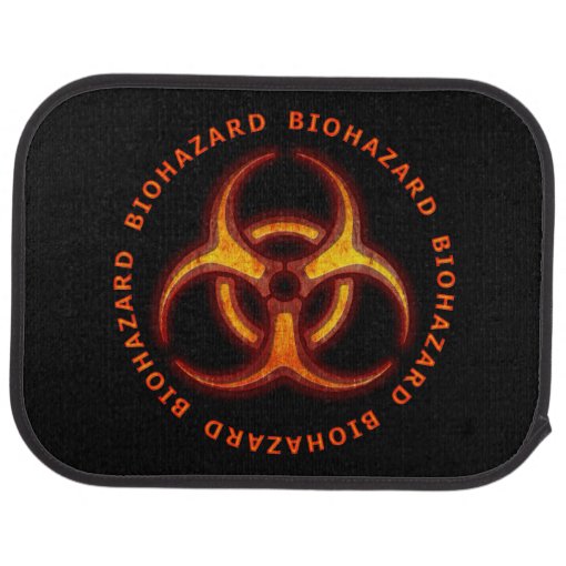 Biohazard Warning Car Floor Mat | Zazzle