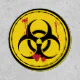 Biohazard Yellow Bloody Warning Symbol Patch | Zazzle