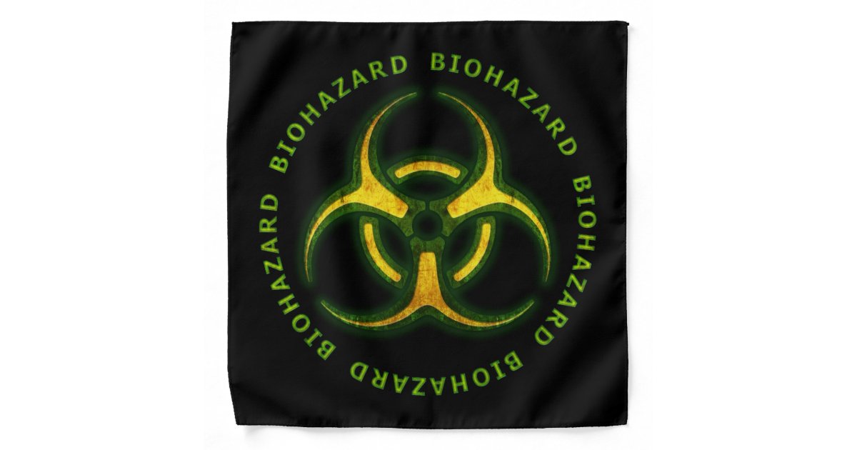 Biohazard Zombie Warning Bandana | Zazzle