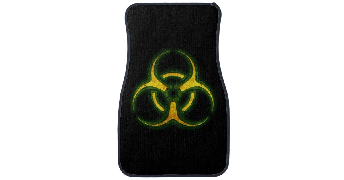 Biohazard Zombie Warning Car Mat | Zazzle