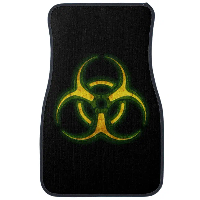 Biohazard Zombie Warning Car Mat | Zazzle