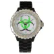 Biological Biohazard Symbol green and black Watch | Zazzle