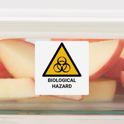 Biological Hazard Warning, Biohazard Symbol Labels | Zazzle