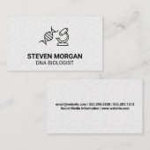 Biologist | DNA Microscope Icon Business Card | Zazzle