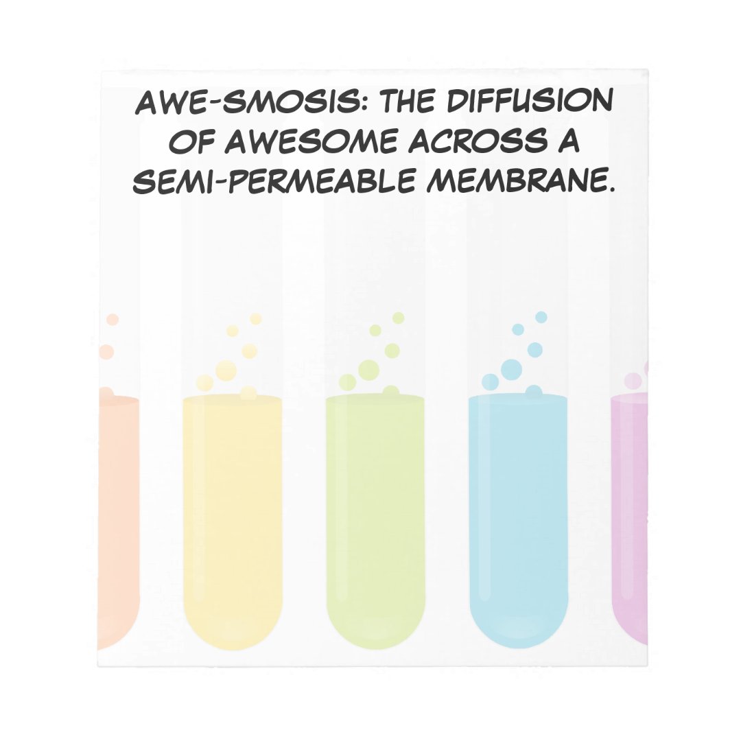 Biology & Chemistry Teachers: Science is Awesome Notepad | Zazzle