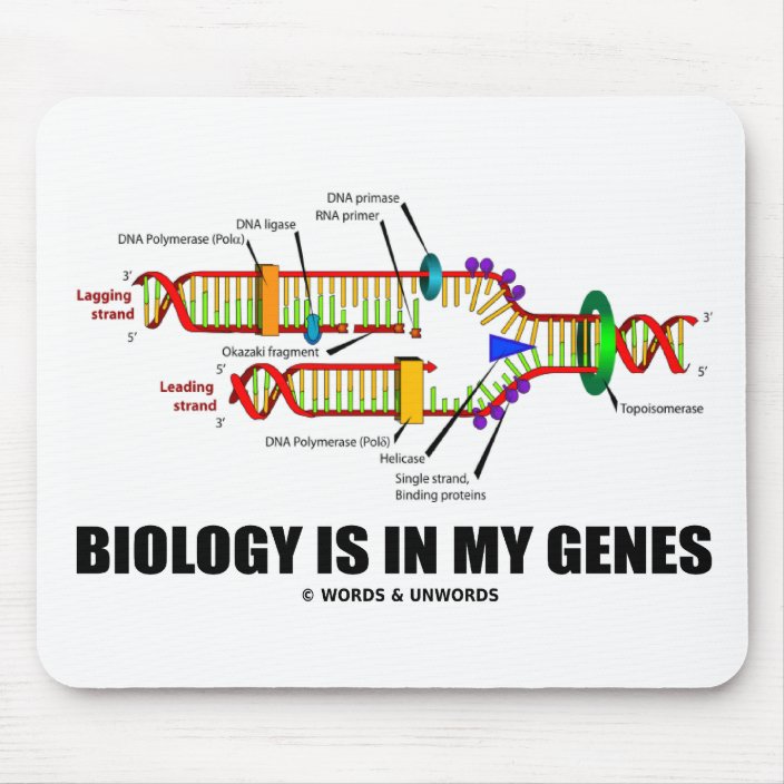 Biology Is In My Genes DNA Replication Mouse Pad | Zazzle.com