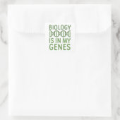 Biology Is In My Genes Square Sticker | Zazzle