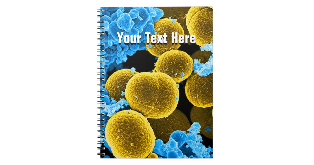 Biology Microbiology Abstract Notebook Template | Zazzle