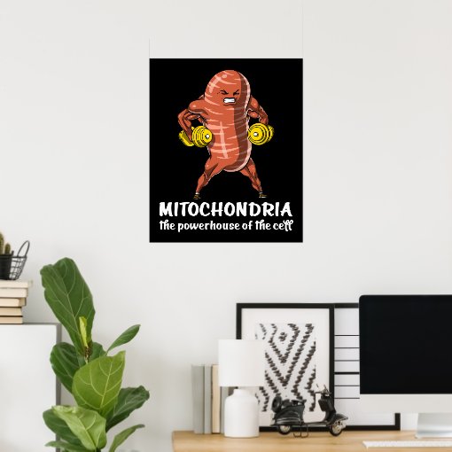Biology Science Mitochondria Funny Joke Poster | Zazzle