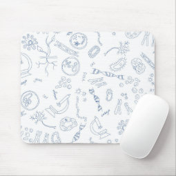 Biology scientific diagrams design mouse pad | Zazzle