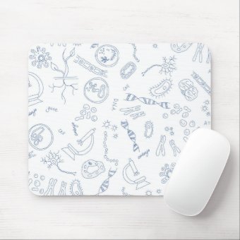 Biology scientific diagrams design mouse pad | Zazzle