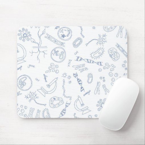 Biology scientific diagrams design mouse pad | Zazzle