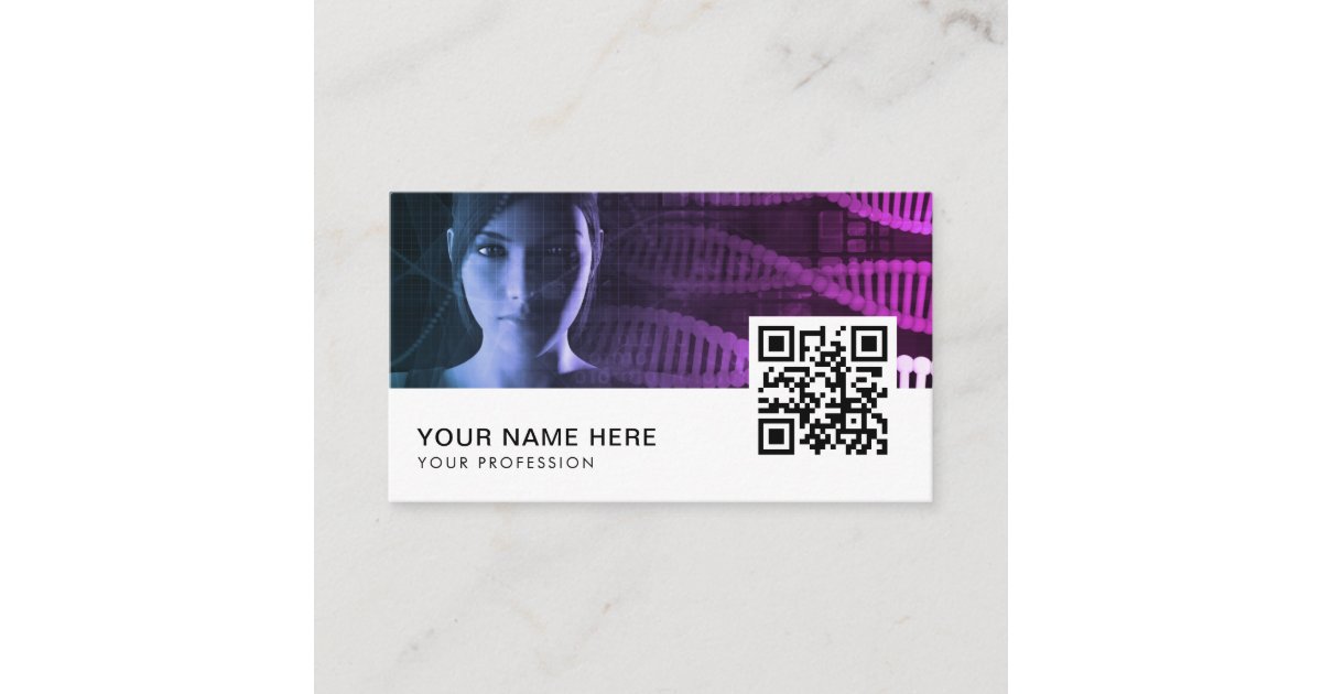 Biomedical Engineer QR Code Business Card | Zazzle