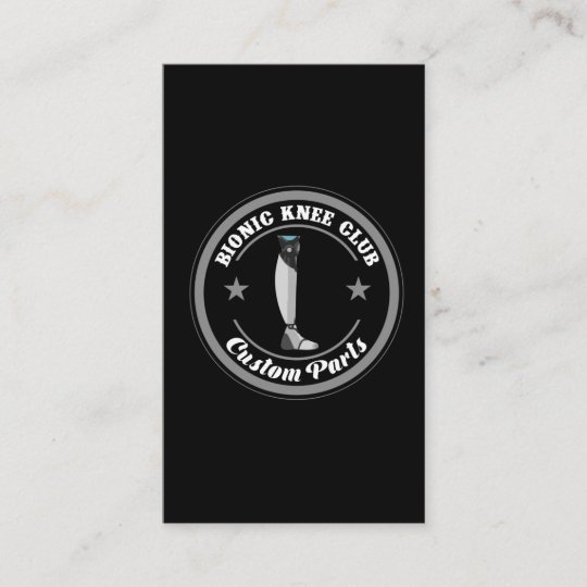 Bionic Knee Replacement Funny Surgery Recovery Business Card | Zazzle.com