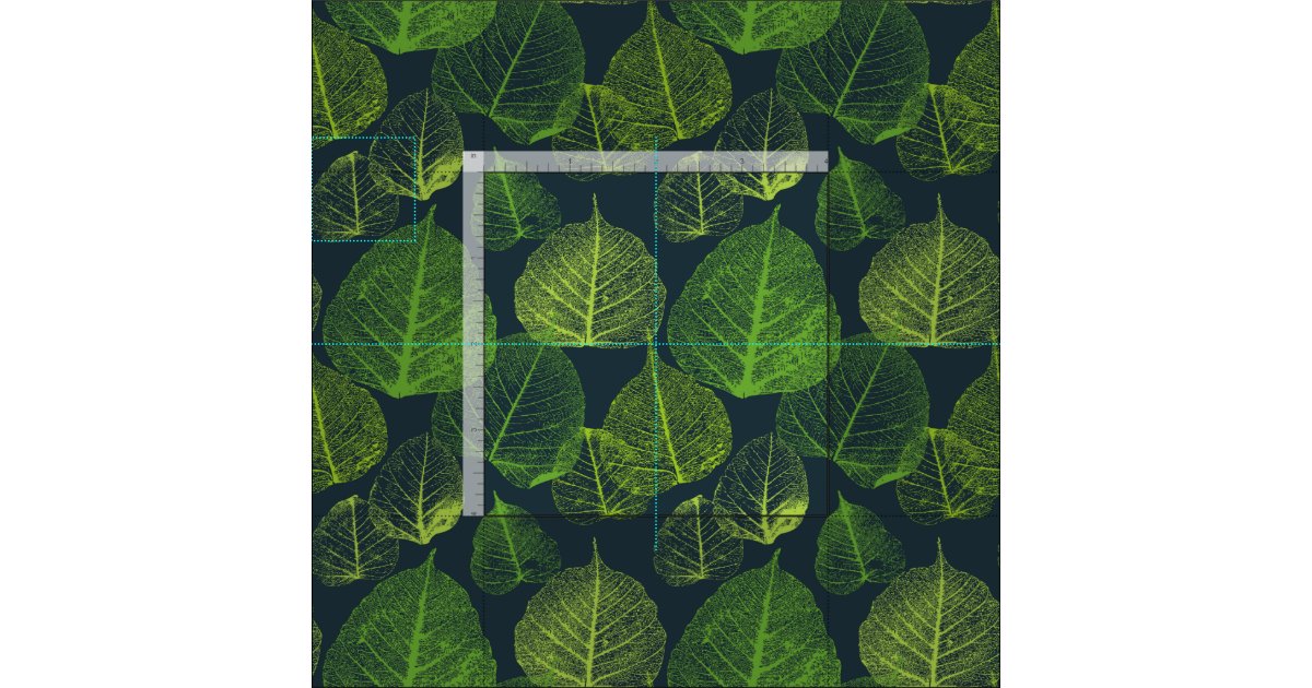 Biophilic Aesthetic Skeleton Leaves Fabric | Zazzle