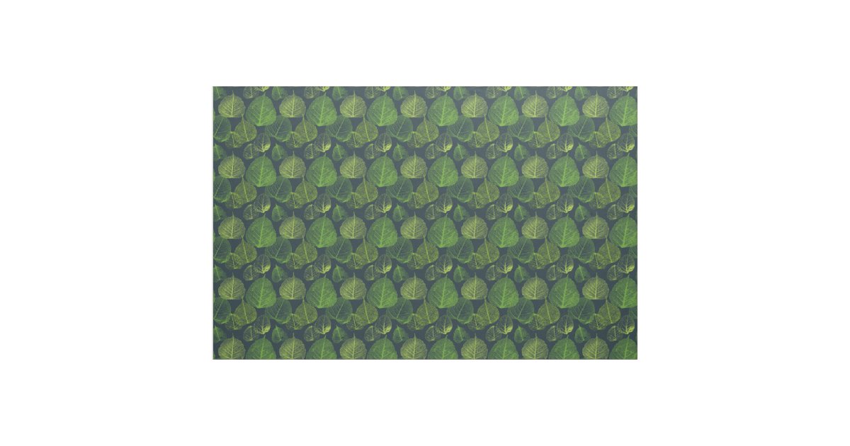 Biophilic Aesthetic Skeleton Leaves Fabric | Zazzle