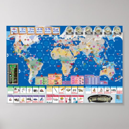 Bios-Origins Poster Map | Zazzle.com