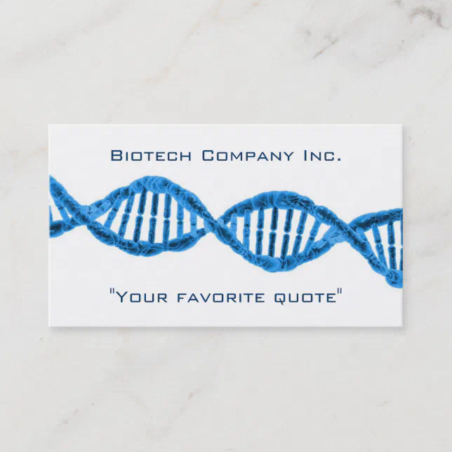 Biotech DNA Business Card | Zazzle