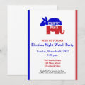 Bipartisan Election Night Watch Party Invitation | Zazzle