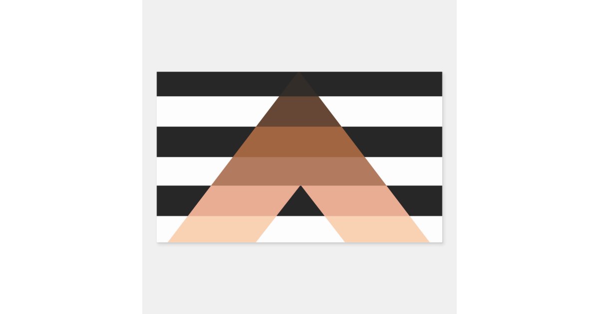 BIPOC Ally Flag Rectangular Sticker | Zazzle