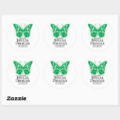 Bipolar Disorder Butterfly Classic Round Sticker | Zazzle