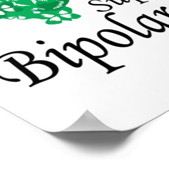 Bipolar Disorder Ribbon of Butterflies Poster | Zazzle