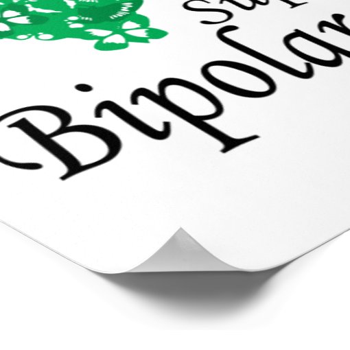 Bipolar Disorder Ribbon of Butterflies Poster | Zazzle