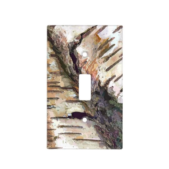 BIRCH BARK LIGHT SWITCH COVER | Zazzle.com