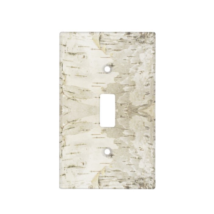 Birch Bark Lightswitch Light Switch Cover | Zazzle.com