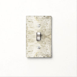 Birch Bark Lightswitch Light Switch Cover | Zazzle