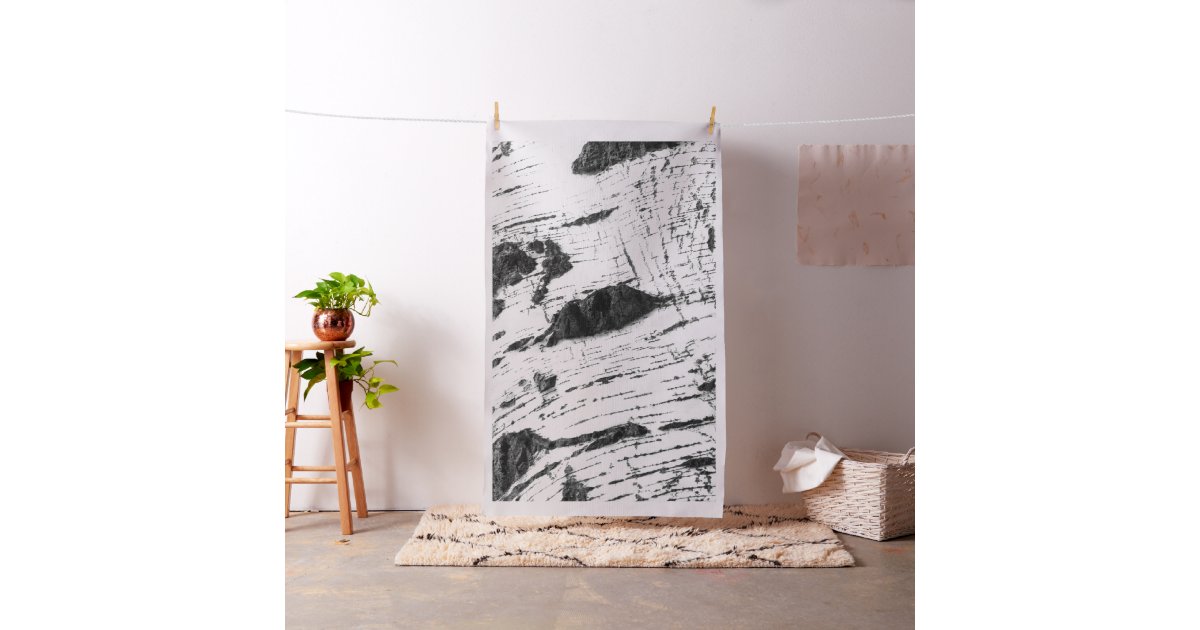 Birch bark pattern fabric | Zazzle
