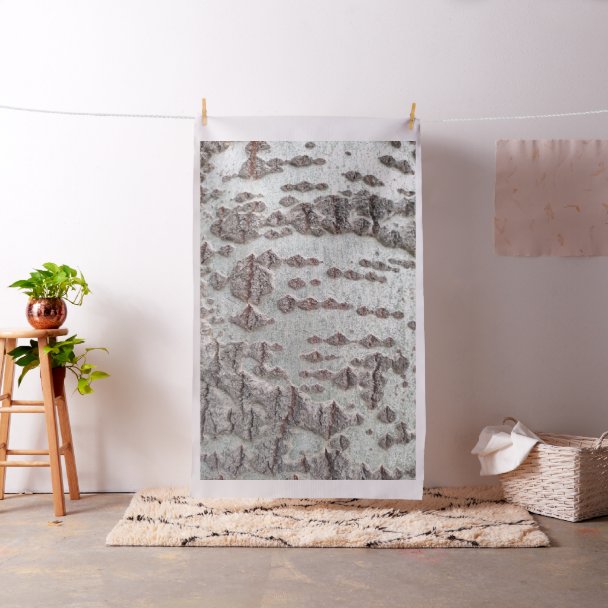 Birch bark pattern fabric | Zazzle