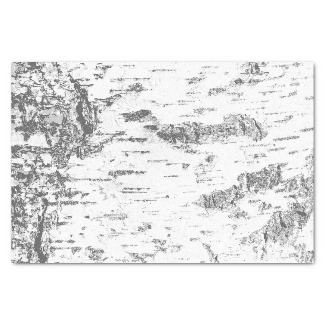 Birch Bark - Simple Rustic Tissue Paper | Zazzle