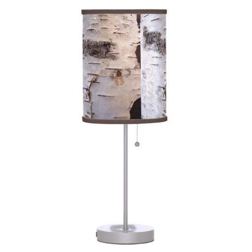 Birch Bark Table Lamp | Zazzle