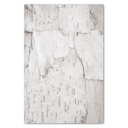 Birch Bark Tree White Rustic Country Woodland Tissue Paper | Zazzle