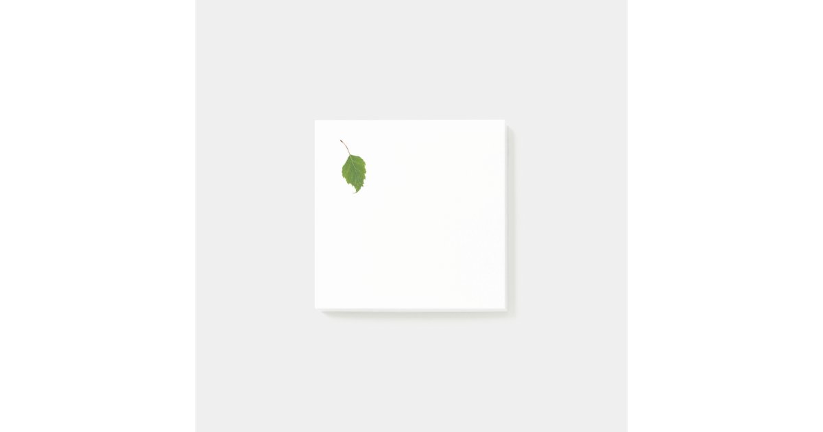 Birch Leaf Post-it Notes | Zazzle