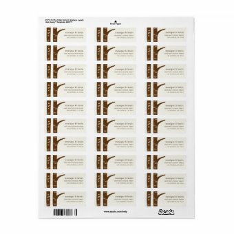 Birch Trees Address Label | Zazzle
