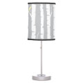 Birch Trees and Yellow Birds Table Lamp | Zazzle